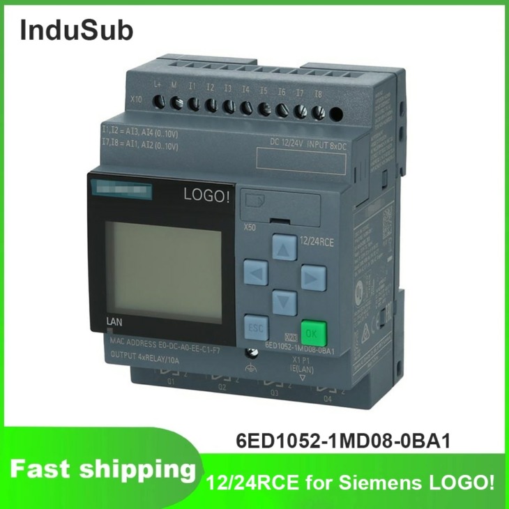 Új Eredeti 6Ed1052-1Md08-0Ba1 Plc Logic Module Display Ethernet 12 / 24Rce Logo! A ...