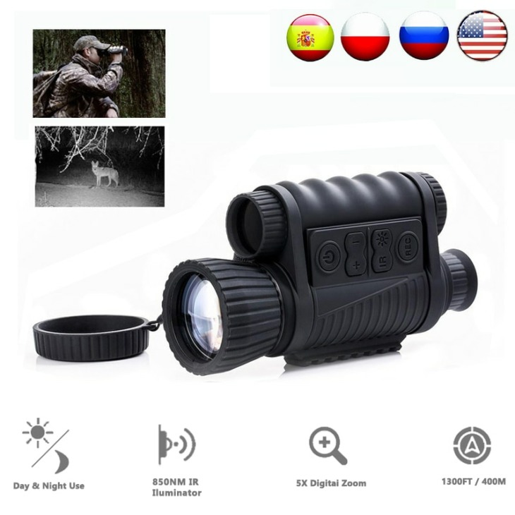 Wg650 Night Vision Monokular Night Hunting Sight Sight Sight Riflescope ...