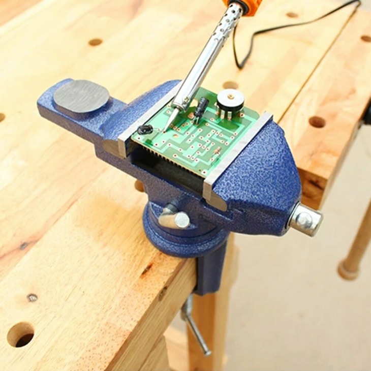 Bench Vise Jaw Szélesség 65Mm 360 Fokos Forgatható Öntöttvas Asztala ...