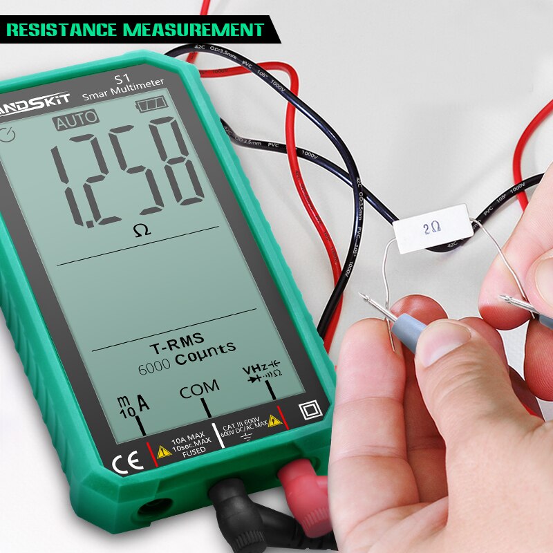 Digitális Multiméter Hordozható Tranzisztoros Tesztelők 6000 Számjegyes ...