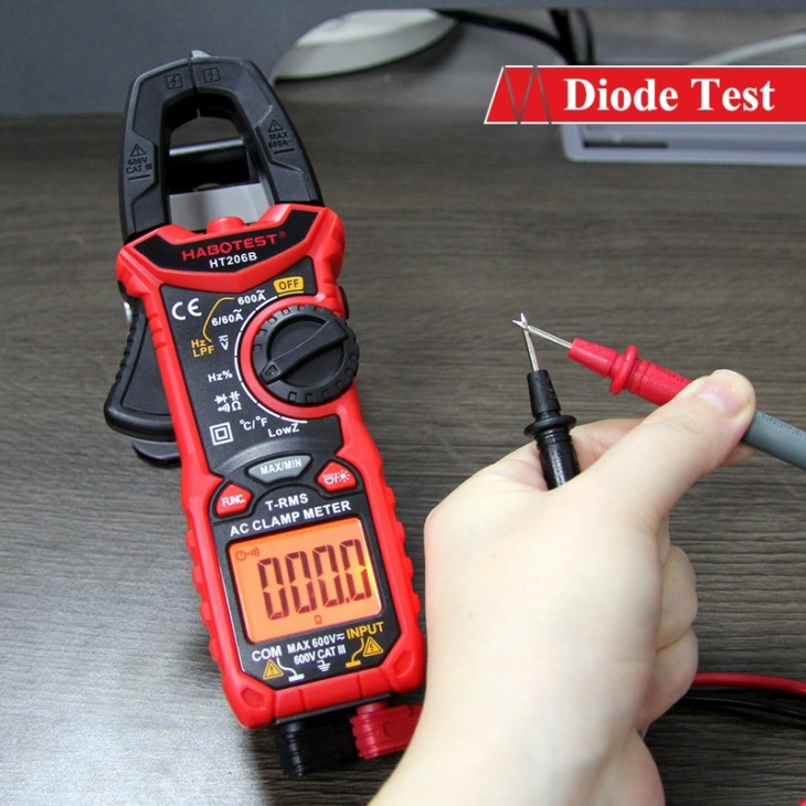 Habotest Ht206B Digitális Lakatfogó True Rms Kapacitás Hz Ohm ... Habotest Ht206B Digitális Lakatfogó True Rms Kapacitás Hz Ohm ...