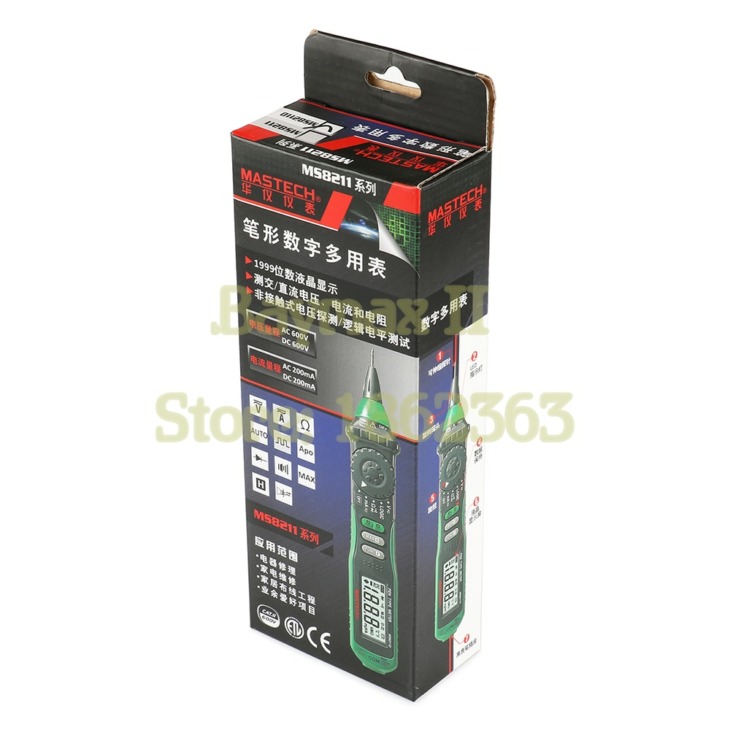 Mastech Ms8211D Pen Típusú Digitális Multiméter Kézi / Auto Tartomány ...