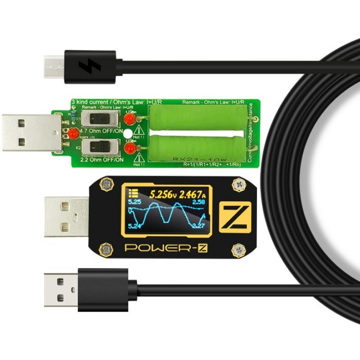 Usb Tester Type-C Qc2.0 / 3.0 / Pd Digitális Voltmérő Amperimetro ...