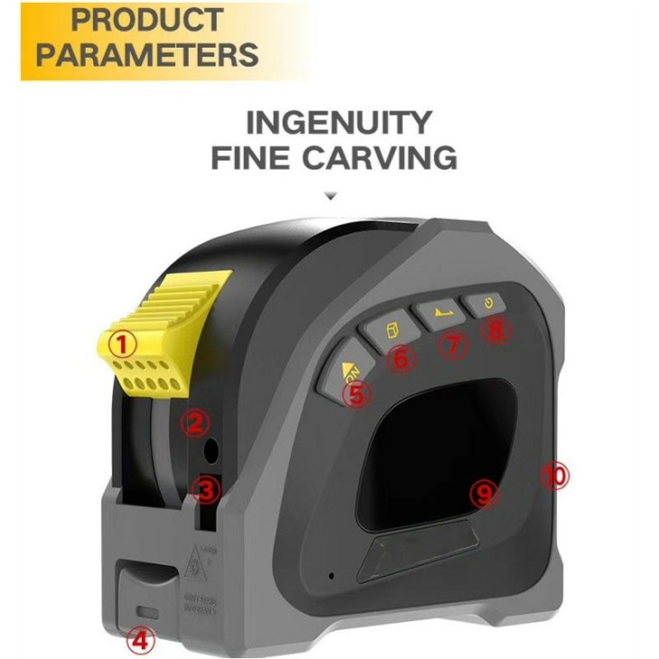 40M Lézerszalag Mérése Mérő Méret Mentument Raulettes Retactachable ...