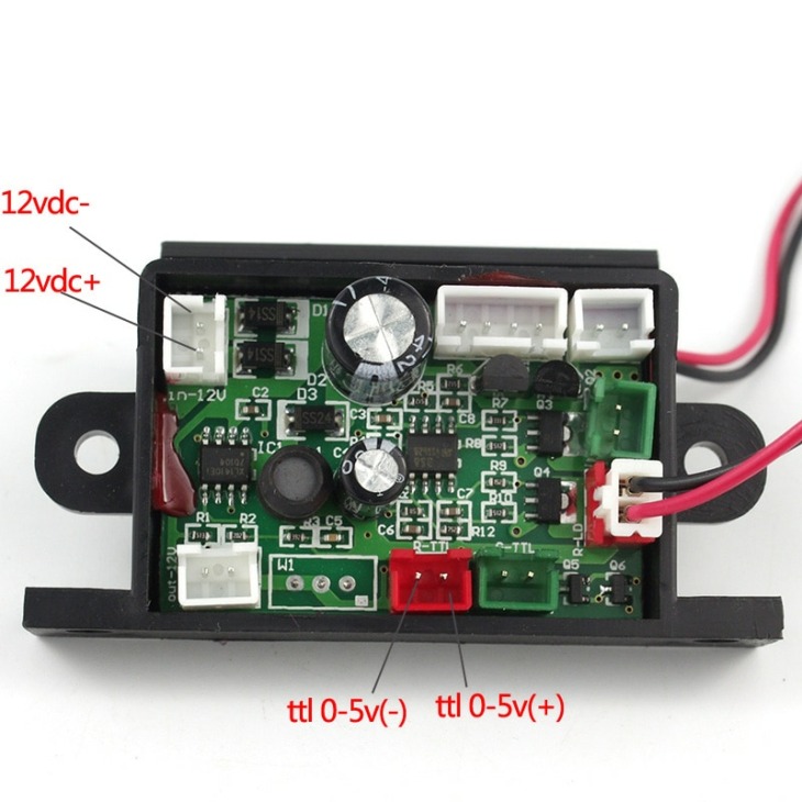 Fókuszálható 150Mw 650Nm 655Nm 660Nm Piros Lézer Modul Dióda 12V-Os Ttl ...