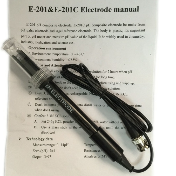 Pen Típus Ph Electrode Sensor Bnc Csatlakozó Szonda Pool Vízgyáripar ...