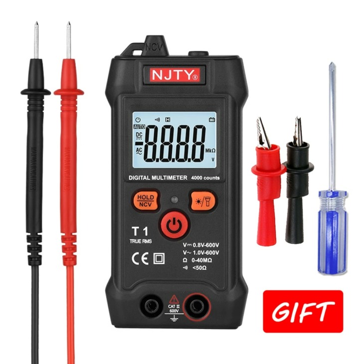 Njty T1 Pocket Intelligens Mini Multiméter Digitális Automotive Tester ...