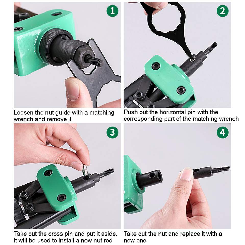 13Inch M3 / M4 / M5 / M8 Riveter Gun Blind Automatikus Riveter Tool ...