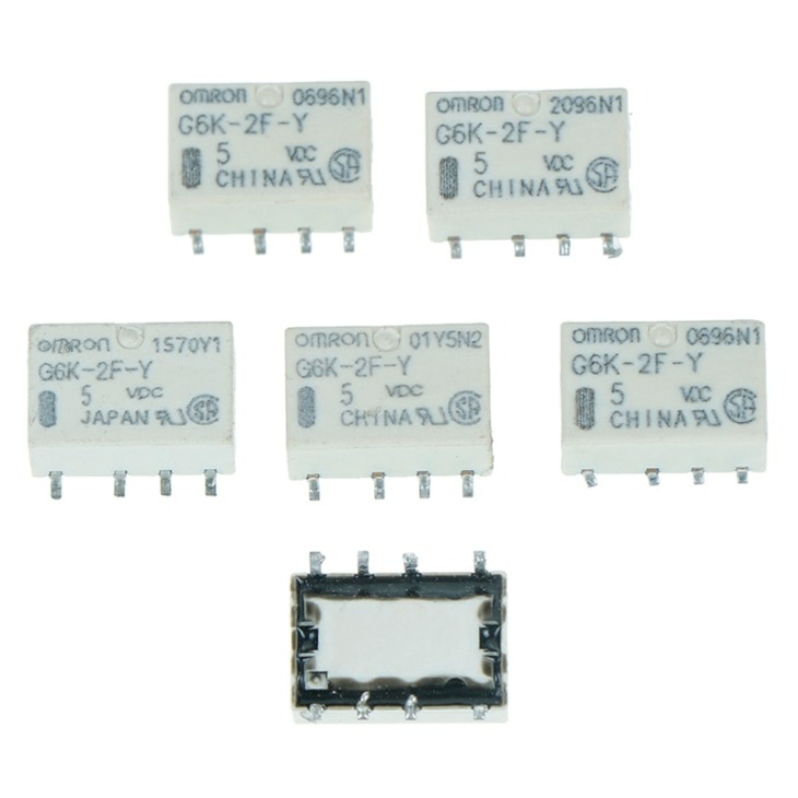 5Db Smd G6K-2F-Y Jel Relé 8Pin Az Omron Relay Dc 5V 10 * 6.5 * 5Mm ...