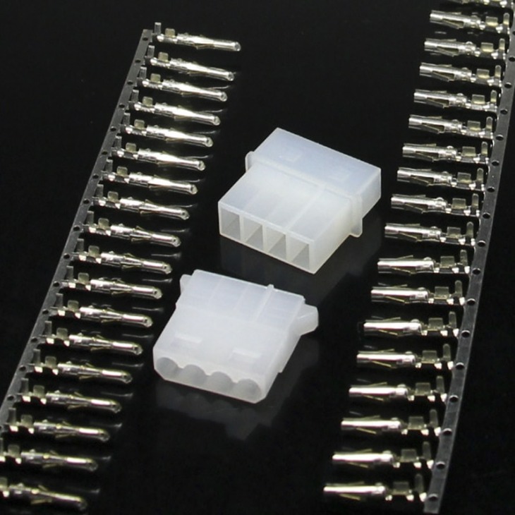 10 Készletek Atx / Eps Molex 5,08 Mm 4 Pin Férfi / Nőivarú Power ...