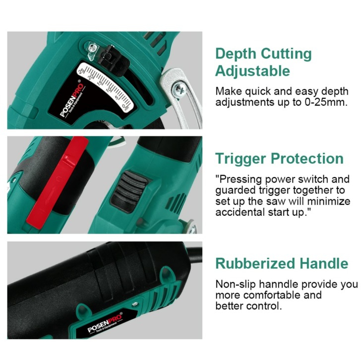 Posenpro Electric Mini Körfűrész 700W Mini Körfűrész Kézi Eszköz, 3Db ...