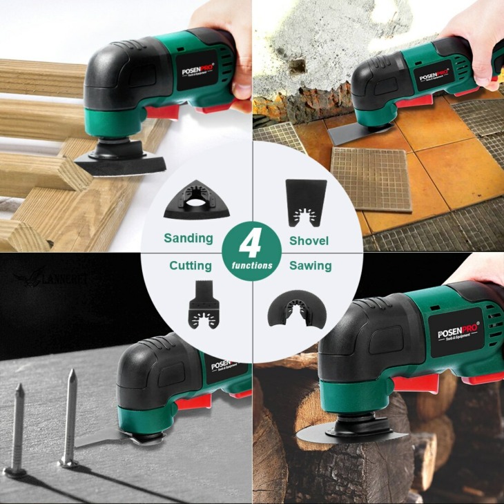 Posenpro Oszcilláló Multi-Tool 20V Akkumulátoros Szerszámgépek Otthoni ...