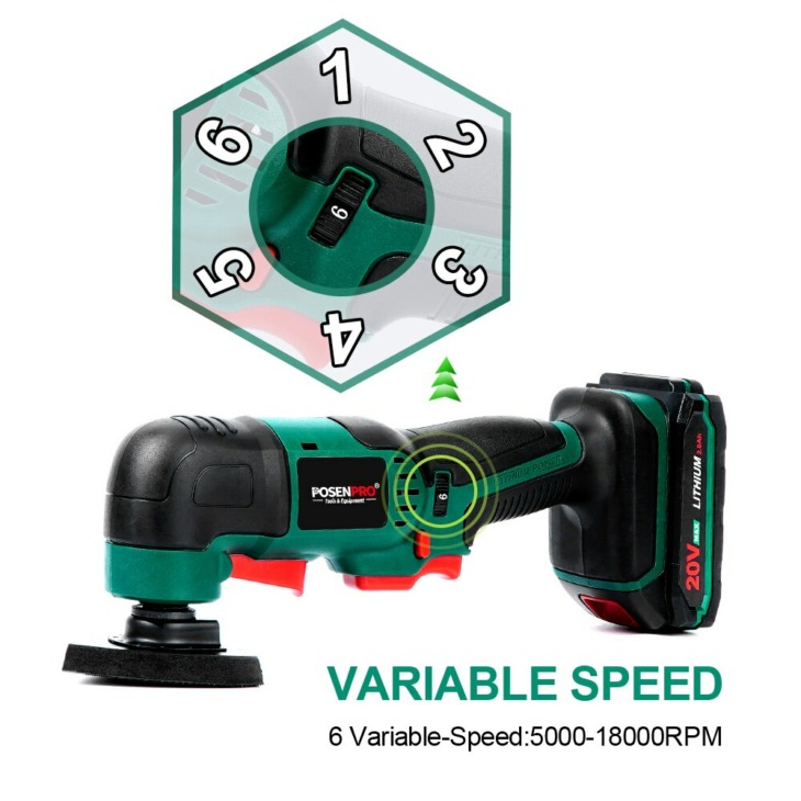 Posenpro Oszcilláló Multi-Tool 20V Akkumulátoros Szerszámgépek Otthoni ...