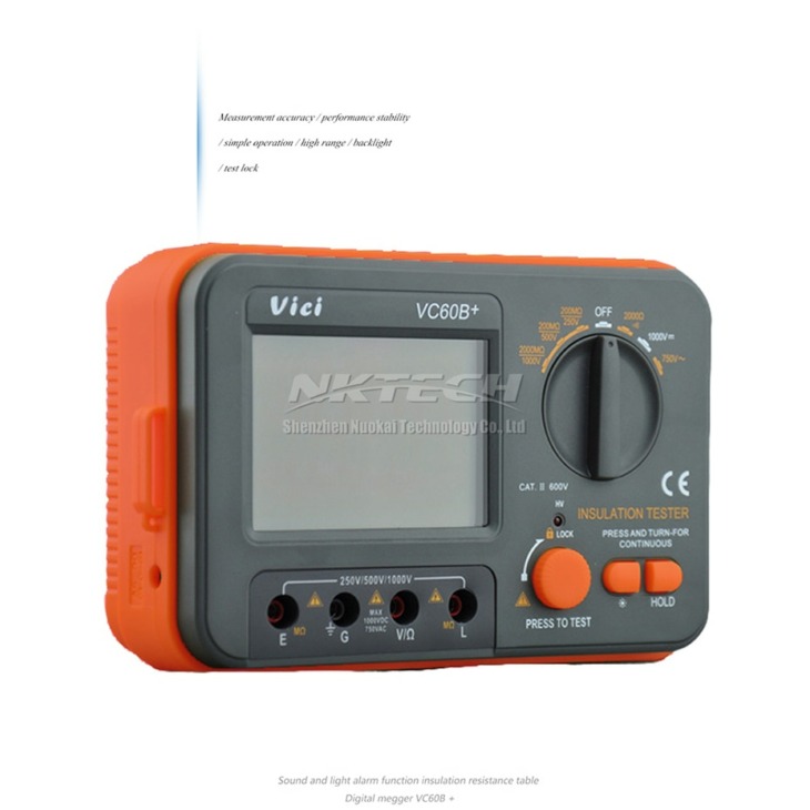 Vici Vc60B Szigetelési Ellenállásmérő Megohmeter Ohmmeter Ontmeter ...