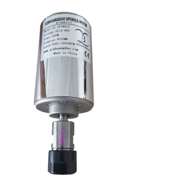 48V 200W / 300W / 400W / 500W Orsó Gravírozó Gép Orsószóró Motor ...