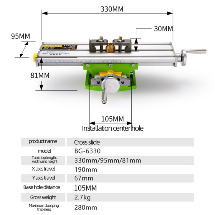 Allsome Miniq Bg6330 Mini Precision Marógép Munkaasztal Multifunkciós ...