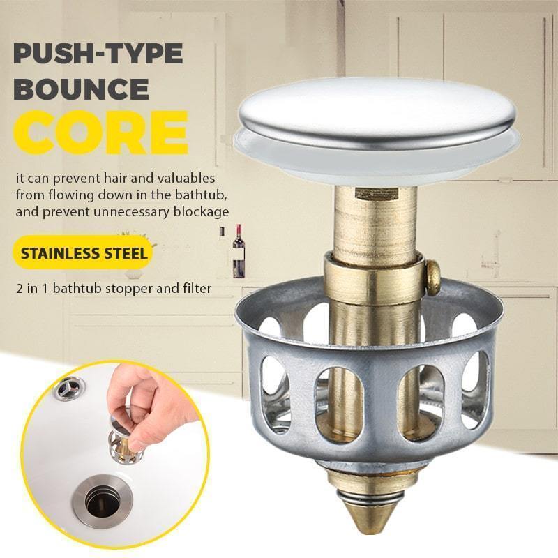Push-Type Bounce Core Home Shower Floor Drain Fürdőszoba Plug Trap ...