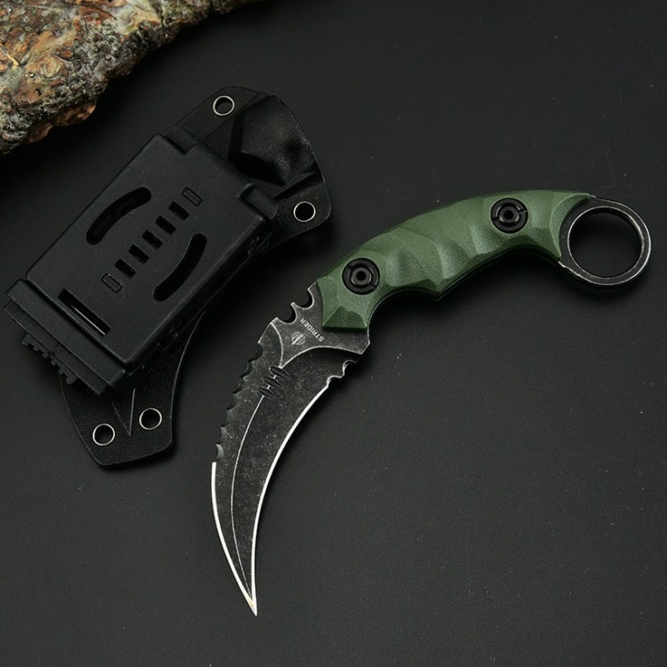 Az Új Kültéri Búvárkodás Taktika D2 Acél Rögzített Penge Karambit Kés ...