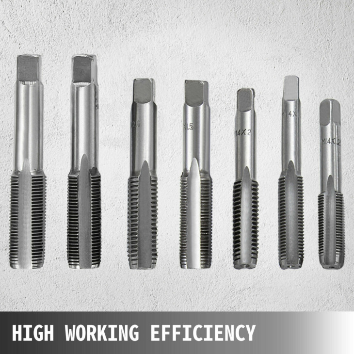 Vevor 110 Pcs Tap És Die Set M2-M18 Drill Tap Set Metric Hand Threading ...