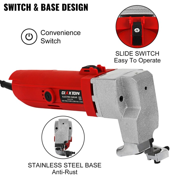 Vevor 500W Elektromos Lemez Shear Handed Snip Scissor 2.5Mm Cutter ...