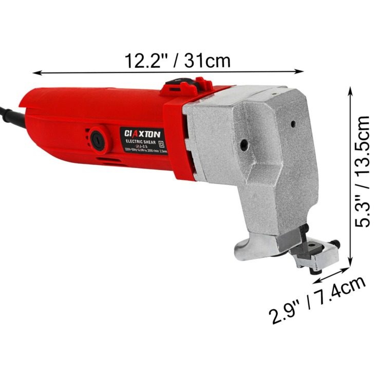 Vevor 500W Elektromos Lemez Shear Handed Snip Scissor 2.5Mm Cutter ...