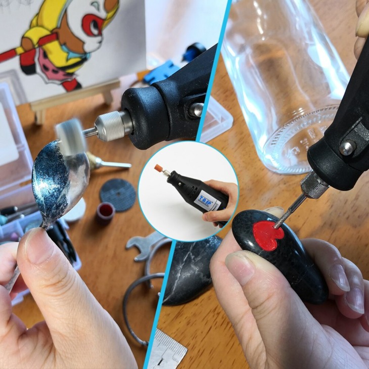 230V 130W Elektromos Mini Kézi Fúró Grinder Rotary Szerszámtáska Kit ...