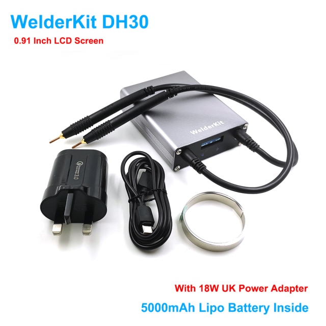 Dh30 Állítható 30 Gears Portable Ponthegesztő 5000Mah Lipo Közé Tartoznak Max 0,2 Mm Nickel ...