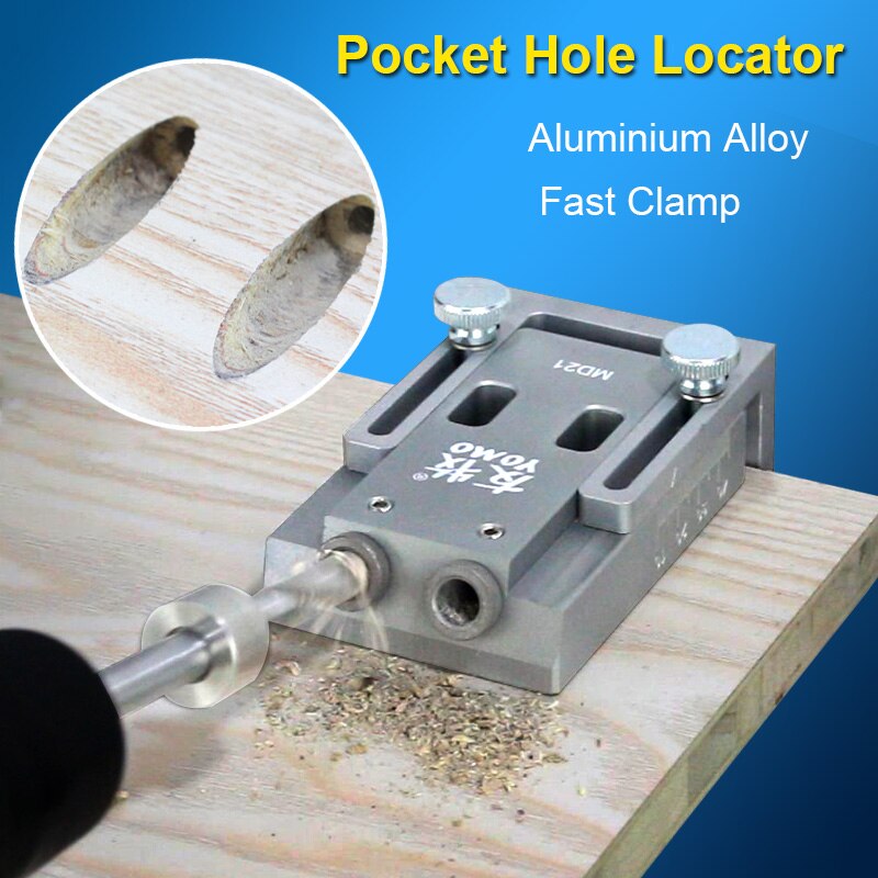 Zseb Lyuk Jig Locator Lépéses Fúró Csavarhúzóval Carpenter Woodworking ...