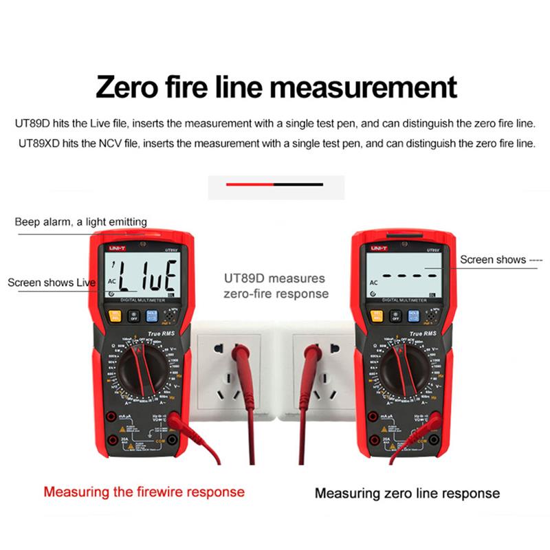 Uni-T Ut89X Ut89Xd Professzionális Digitális Multiméter True Rms Ncv ...