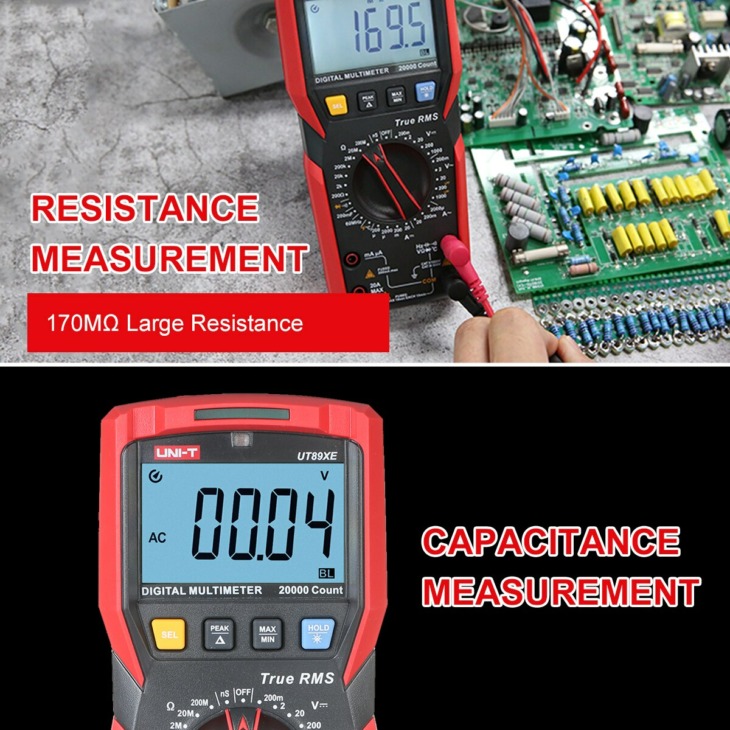 Uni-T Ut89Xe 2.8Inch Digital Multimer 20000 Counts True Rms Hordozható ...