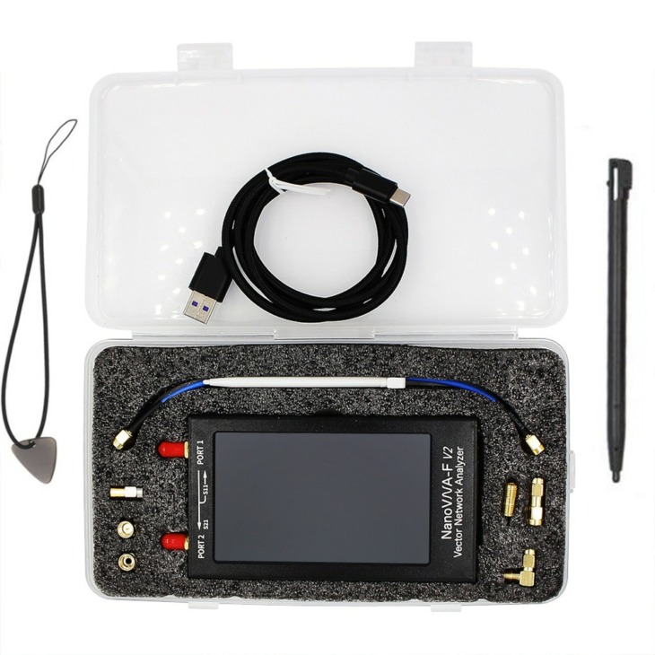 4,3 Hüvelykes Ips Lcd Kijelző Nanovna-F V2 Vector Network Analyzer S-A-A-2 Antenna Analizátor ...