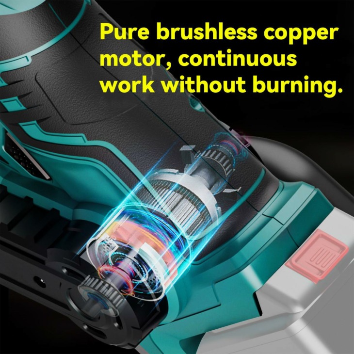 Drillpro 12V 13000R / Min Brushless Akkumulátoros Gyalu Csavarkulcs ...