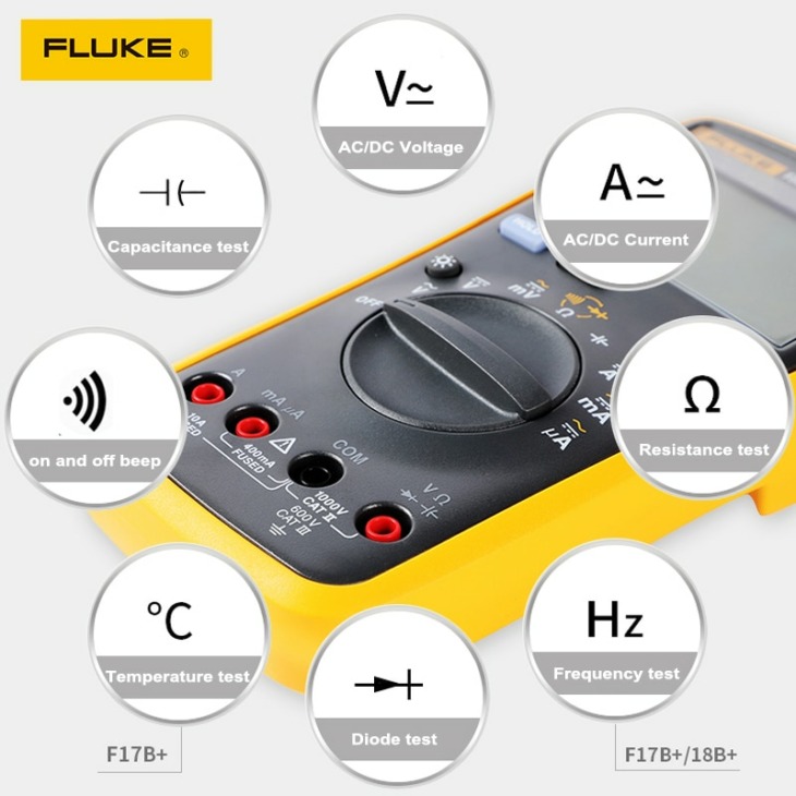 Fluke 15B Plus Auto Range Digitális Multiméter Probe Meter De – FIXO.hu