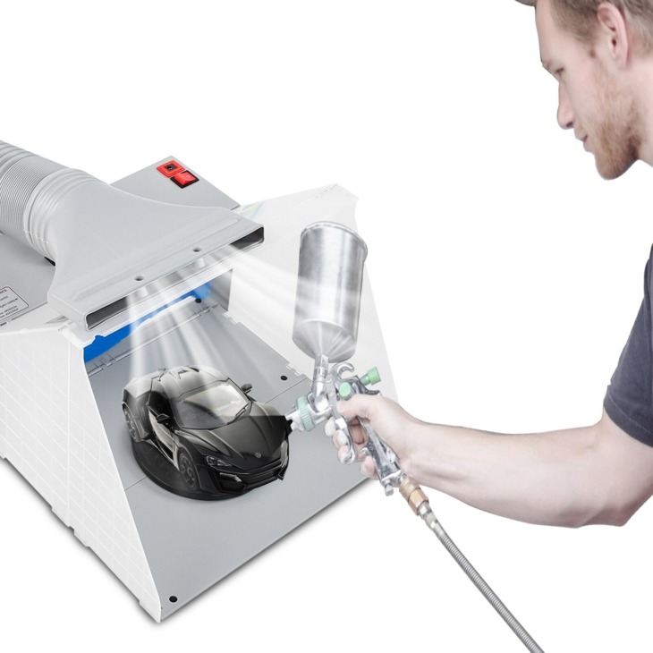Hs-E420Dclk Airbrush Spray Booth Kit Craft Spray Booth Extractor Szűrés ...