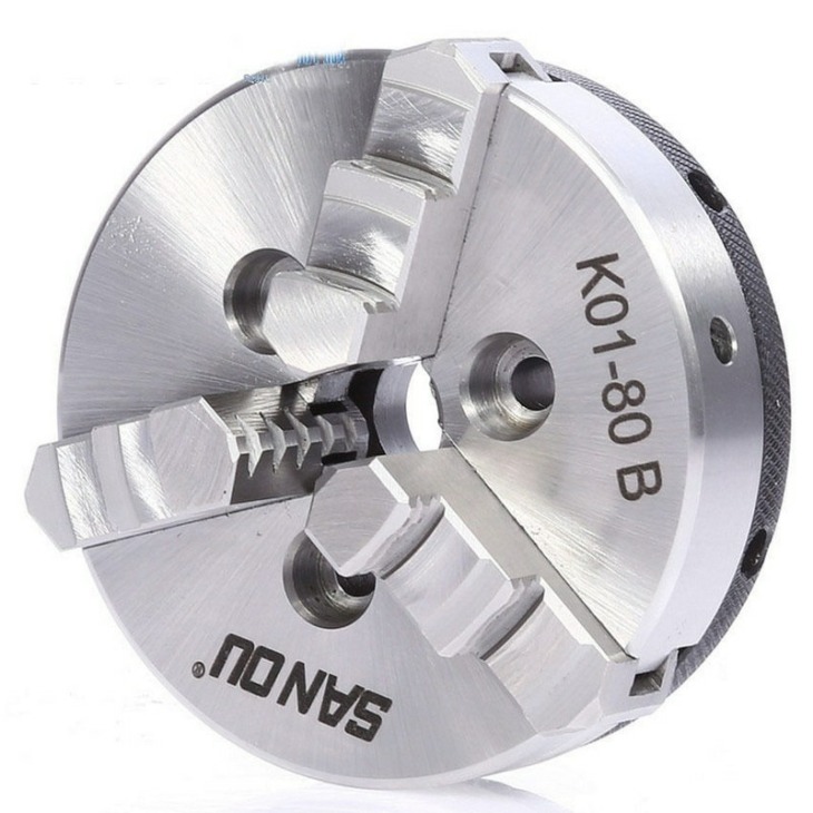 Lathe Chuck K01-80B 80Mm 3 “3 Jaw Manual Mini Self-Centering ...