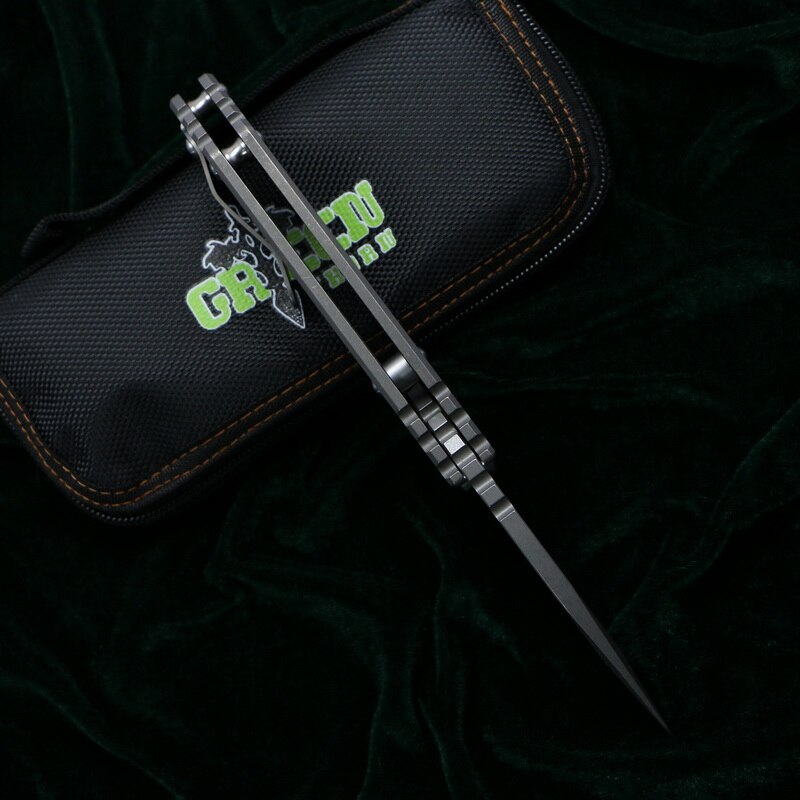 Zöld Thorn 75Ar Összecsukh Titanium Handle D2 Penge Kültéri Hunting ...