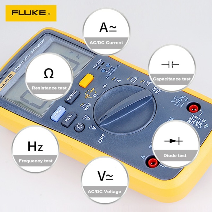 Legfrissebb Fluke 18B Led Tesztelő Ac Dc Feszültség Áramú Digitális ...