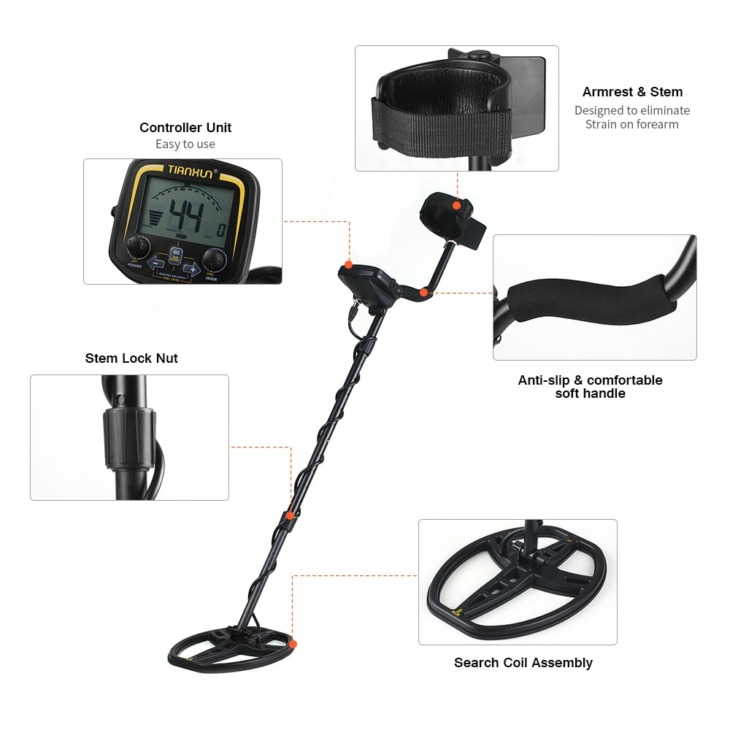 Tianxun Tx-850 Fémdetektor Pinpointer Fémdetektorok Földalatti Mélység ...