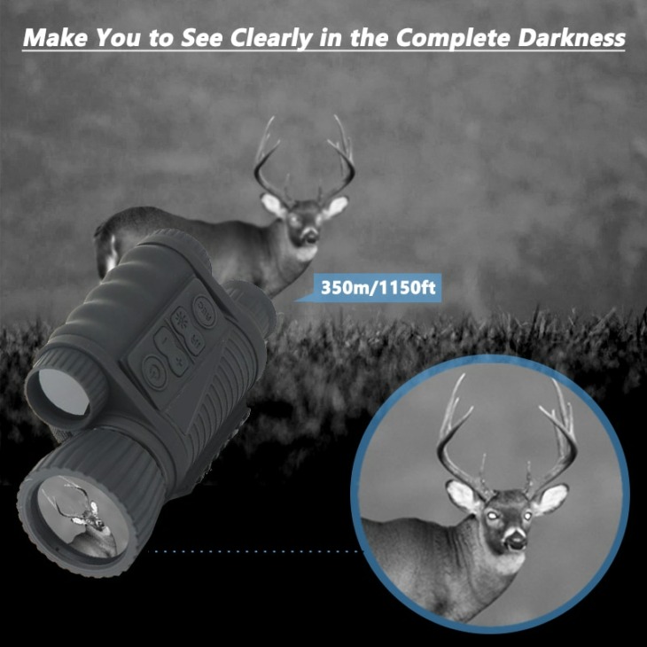 Wg650 Night Vision Monokular Night Hunting Sight Sight Sight Riflescope ...