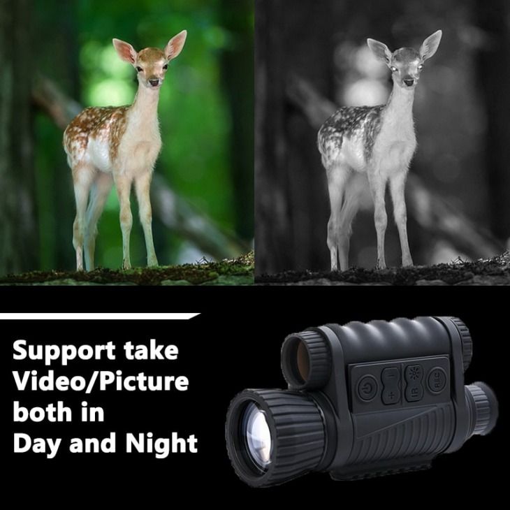 Wg650 Night Vision Monokular Night Hunting Sight Sight Sight Riflescope ...