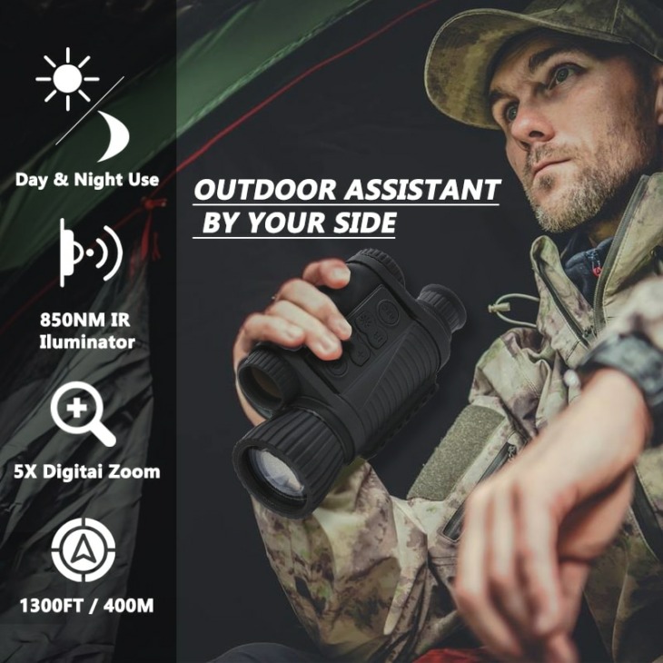 Wg650 Night Vision Monokular Night Hunting Sight Sight Sight Riflescope ...