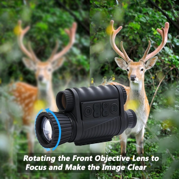 Wg650 Night Vision Monokular Night Hunting Sight Sight Sight Riflescope ...