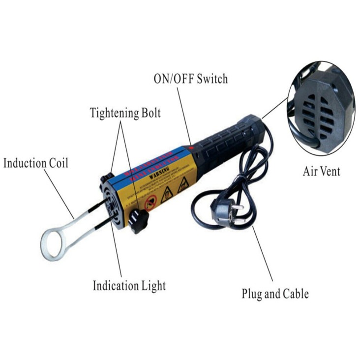 1000W 220V / 110V Mini Ductor Mágneses Indukciós Fűtőberendezés Kézi ...