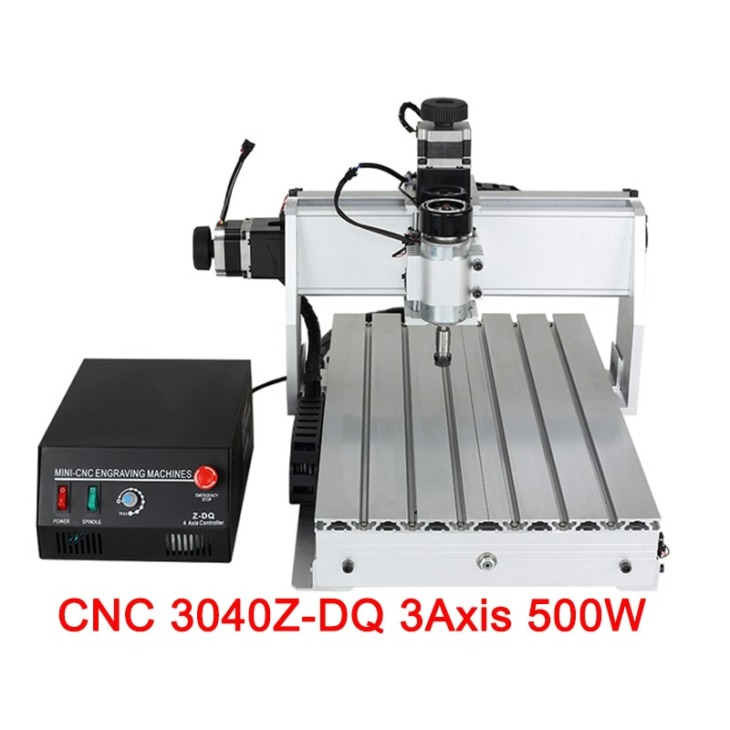Cnc 3040 3Axis Marás Gravírozó Gép 500W Cnc 3040Z Usb Mach3 Fa Router Golyós Csavar Usb Diy ...