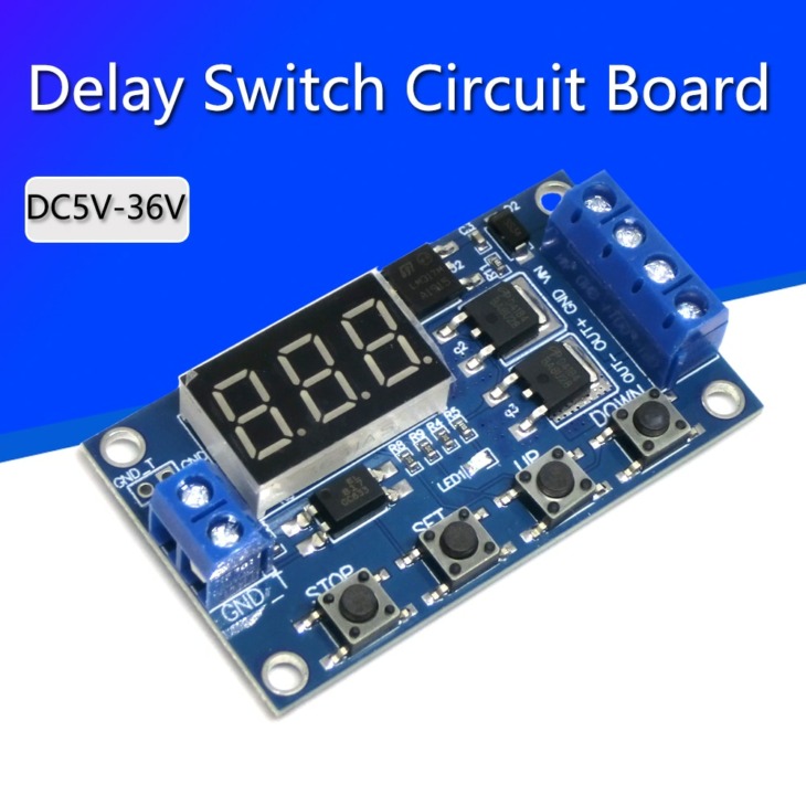 Dc 5V ~ 36V Dual Mos Led Digital Time Delay Relay Trigger Ciklusidőzítő Delay Switch Circuit ...