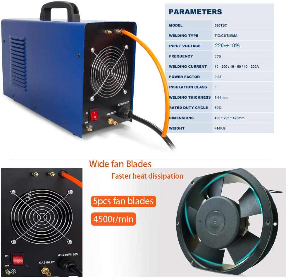 Plasma Cutter 3 Az 1-50A Cutter 200A Tig / Mma Többfunkciós Hegesztő ...