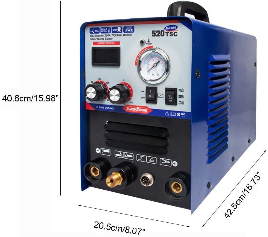 Plasma Cutter 3 Az 1-50A Cutter 200A Tig / Mma Többfunkciós Hegesztő ...