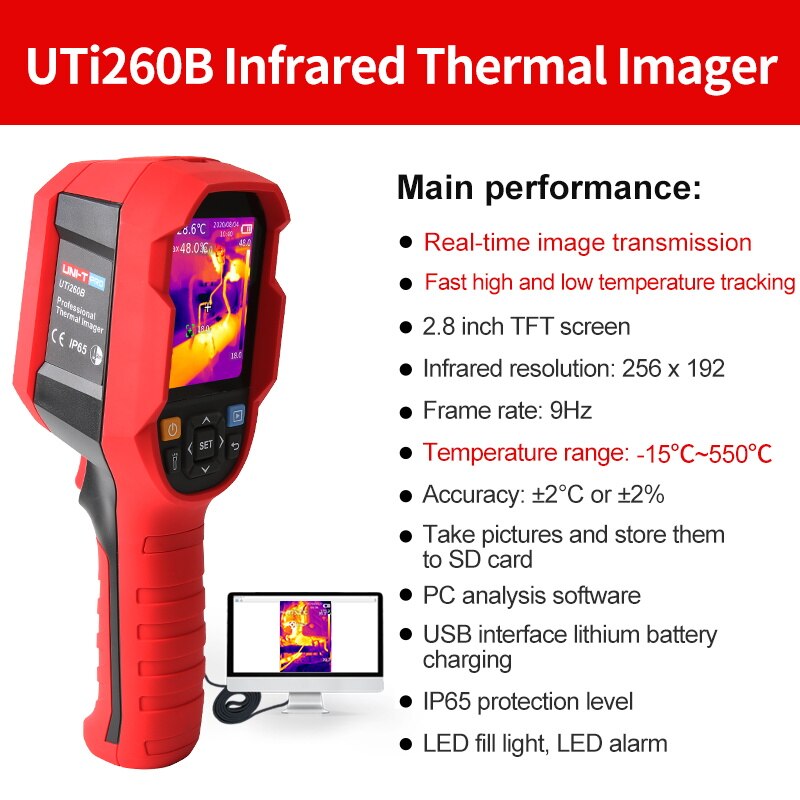 Uni-T Uti260B Infravörös Termikus Imager 256X196 Pixel Usb Termikus ...