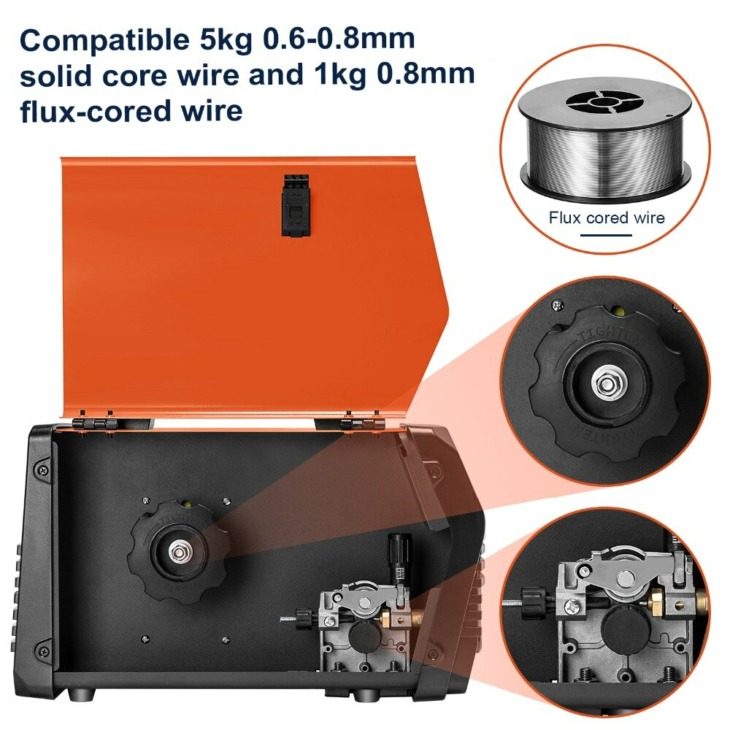 220V Hitbox Mig Welder Mig200 Arc Mma Félautomata Hegesztőgép Digitális ...