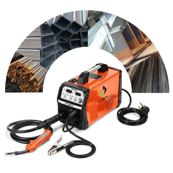 220V Hitbox Mig Welder Mig200 Arc Mma Félautomata Hegesztőgép Digitális ...